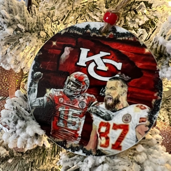 Holiday | Patrick Mahomes Travis Kelce Ornament Kansas City Chiefs ...